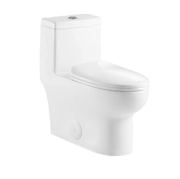 Ratel Online Store One-Piece Oval Toilet with Soft Closing Seat and ...